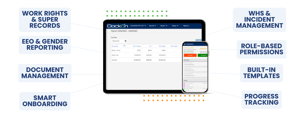 HR Management Software for Australian Small Business | ClockOn
